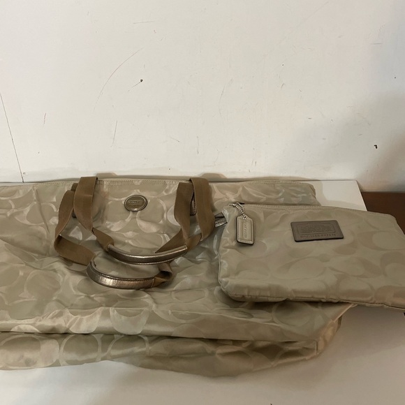 Coach | Bags | Coach Signature Two Piece Weekender Bag | Poshmark